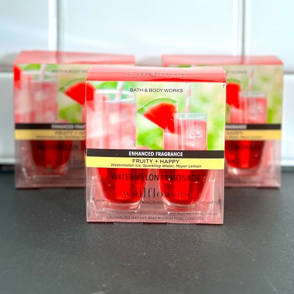Bath & Body Works | Accents | 6 Watermelon Lemonade Wallflower Refills ...